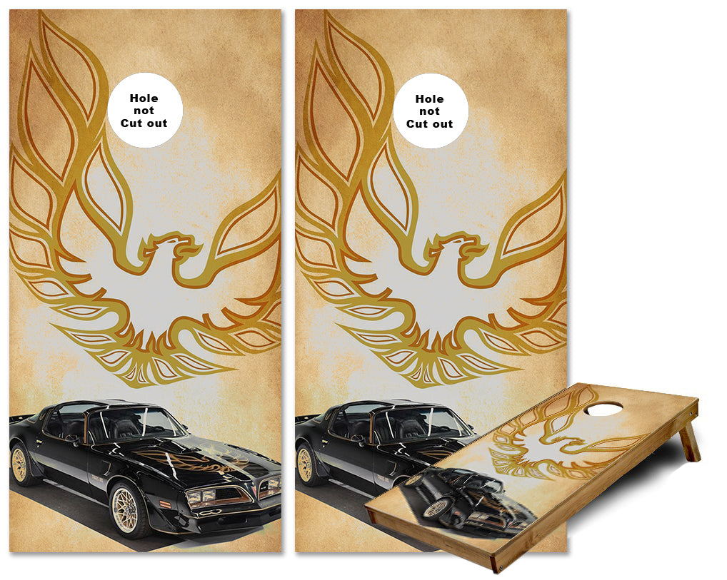 Trans Am Cornhole wraps — Cornhole America