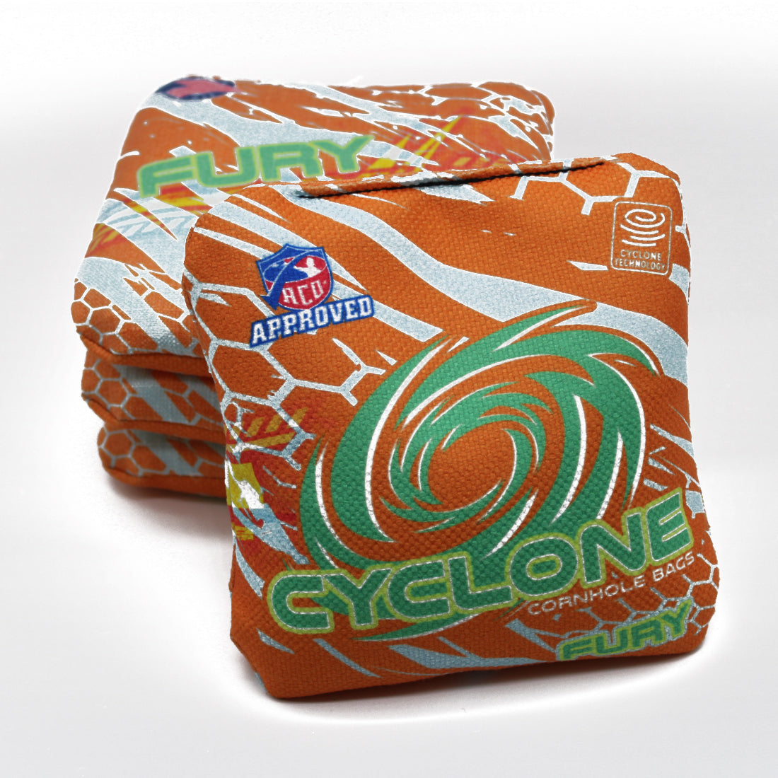 Cyclone FURY Orange Crush Pro series cornhole bags (set of 4 ...