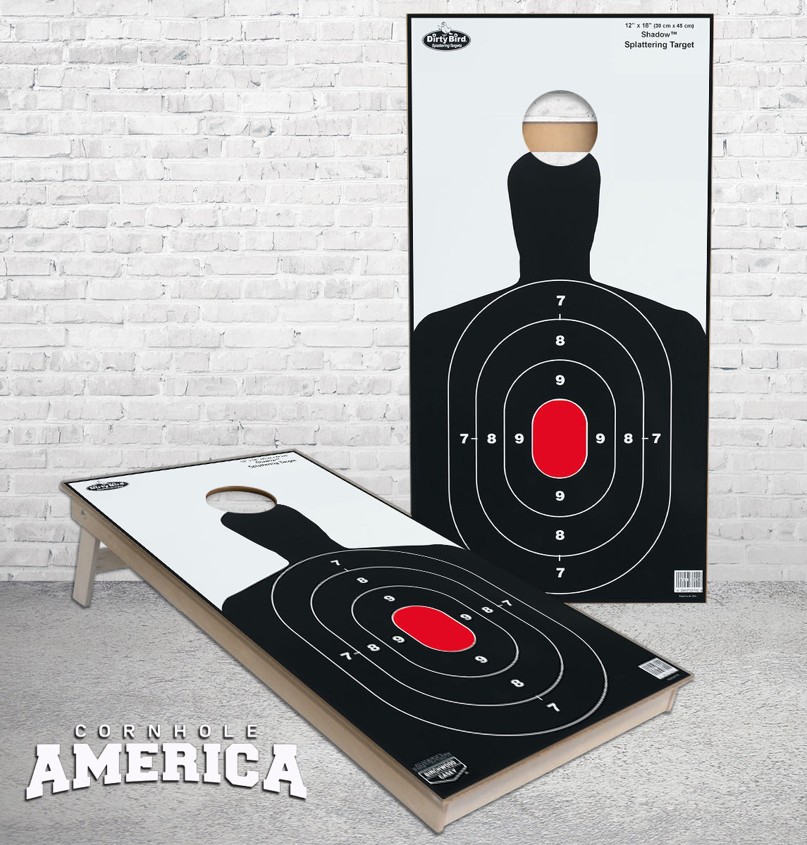 Paper Target Shooting Practice cornhole boards — Cornhole America