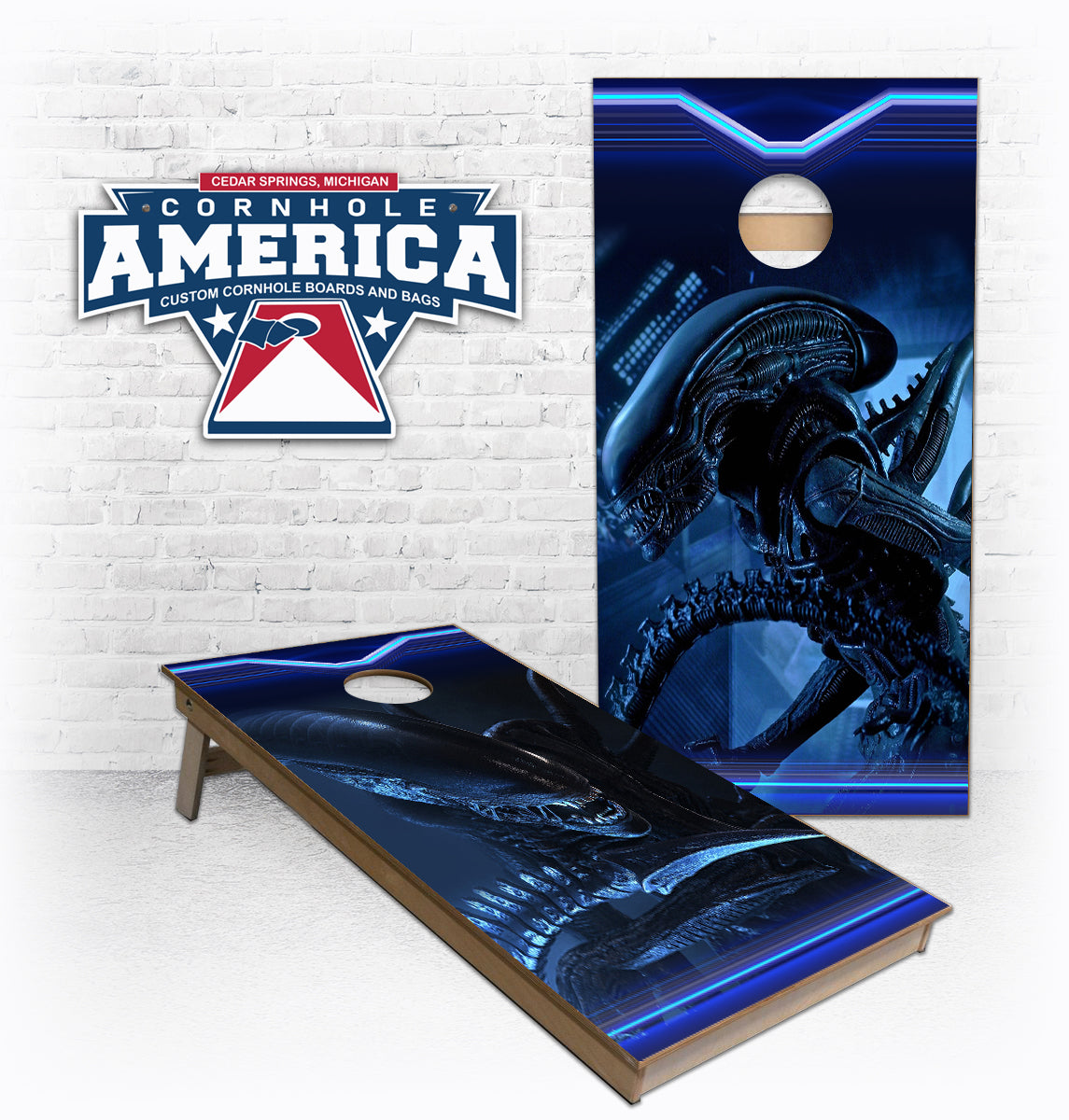 Aliens Cornhole Boards — Cornhole America