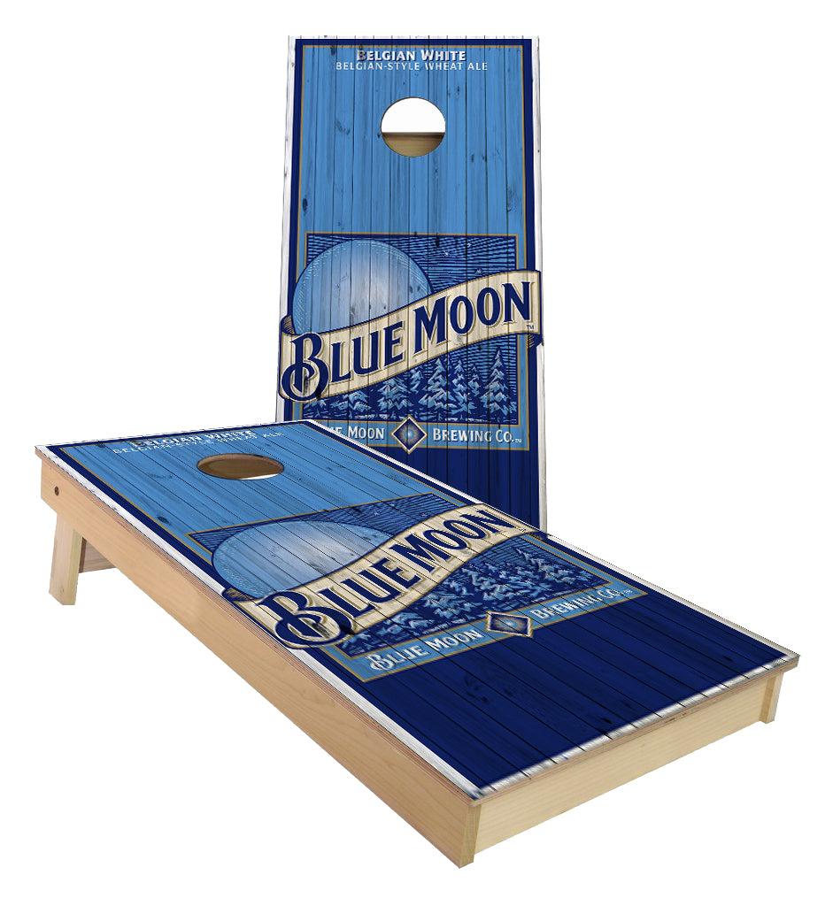 Blue Moon Belgium White Cornhole Boards — Cornhole America