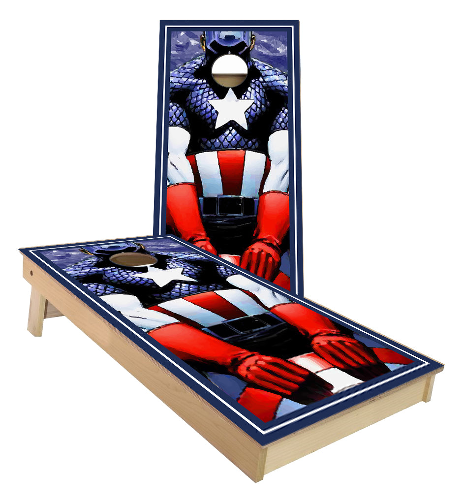 Captain America Cornhole Boards — Cornhole America
